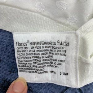 Hanes | Intimates & Sleepwear | Hanes White Tshirt Bra 2xl W Raised ...
